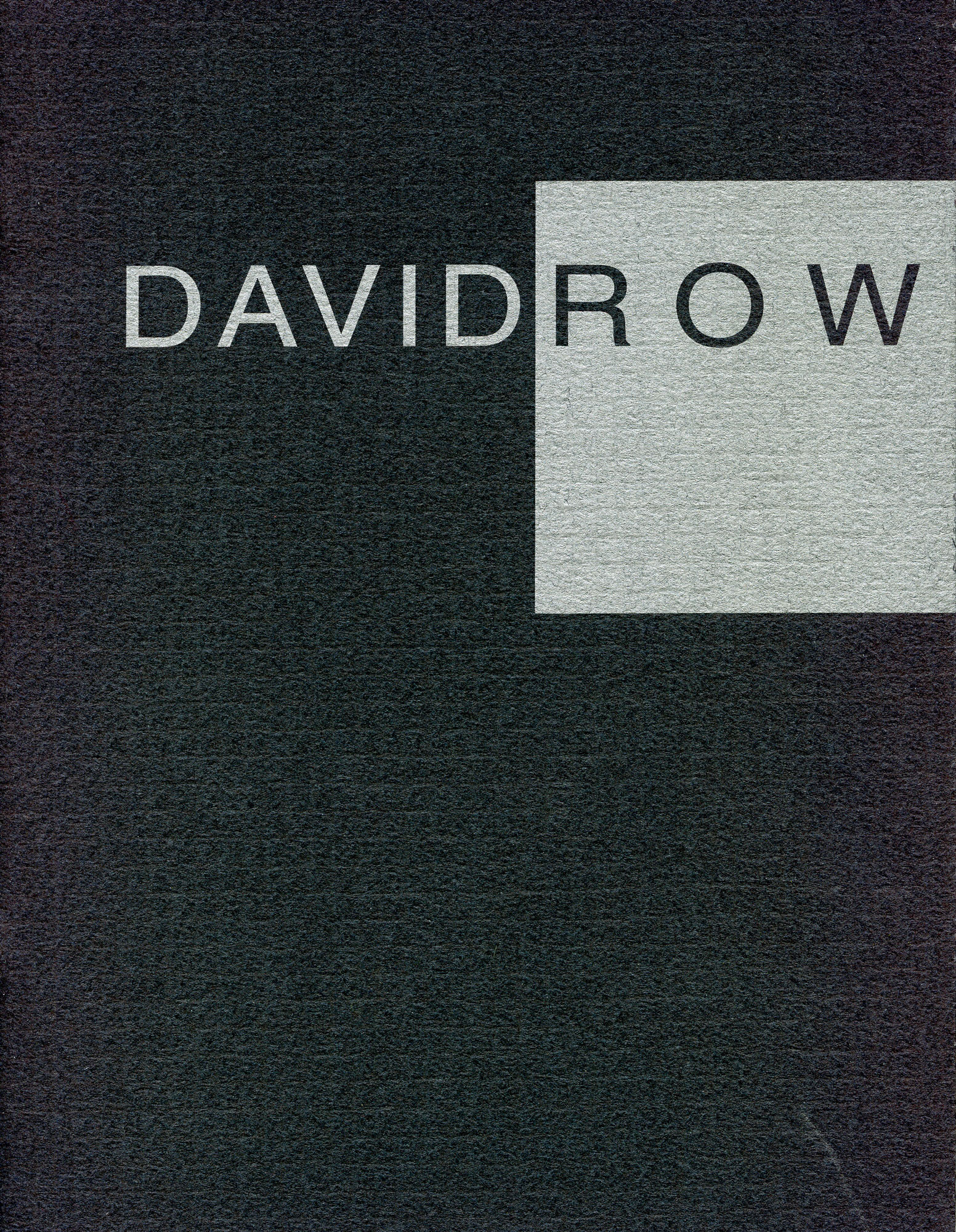 Catalogs | Type | David Row